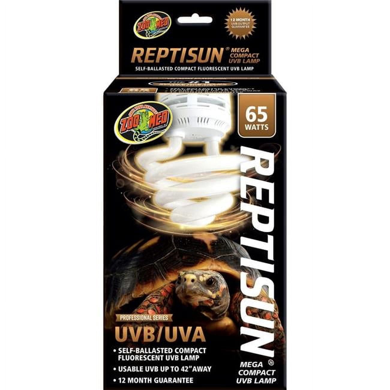 Zoo Med Reptisun Mega Compact UVB/UVA Lamp for Professional Reptile ...