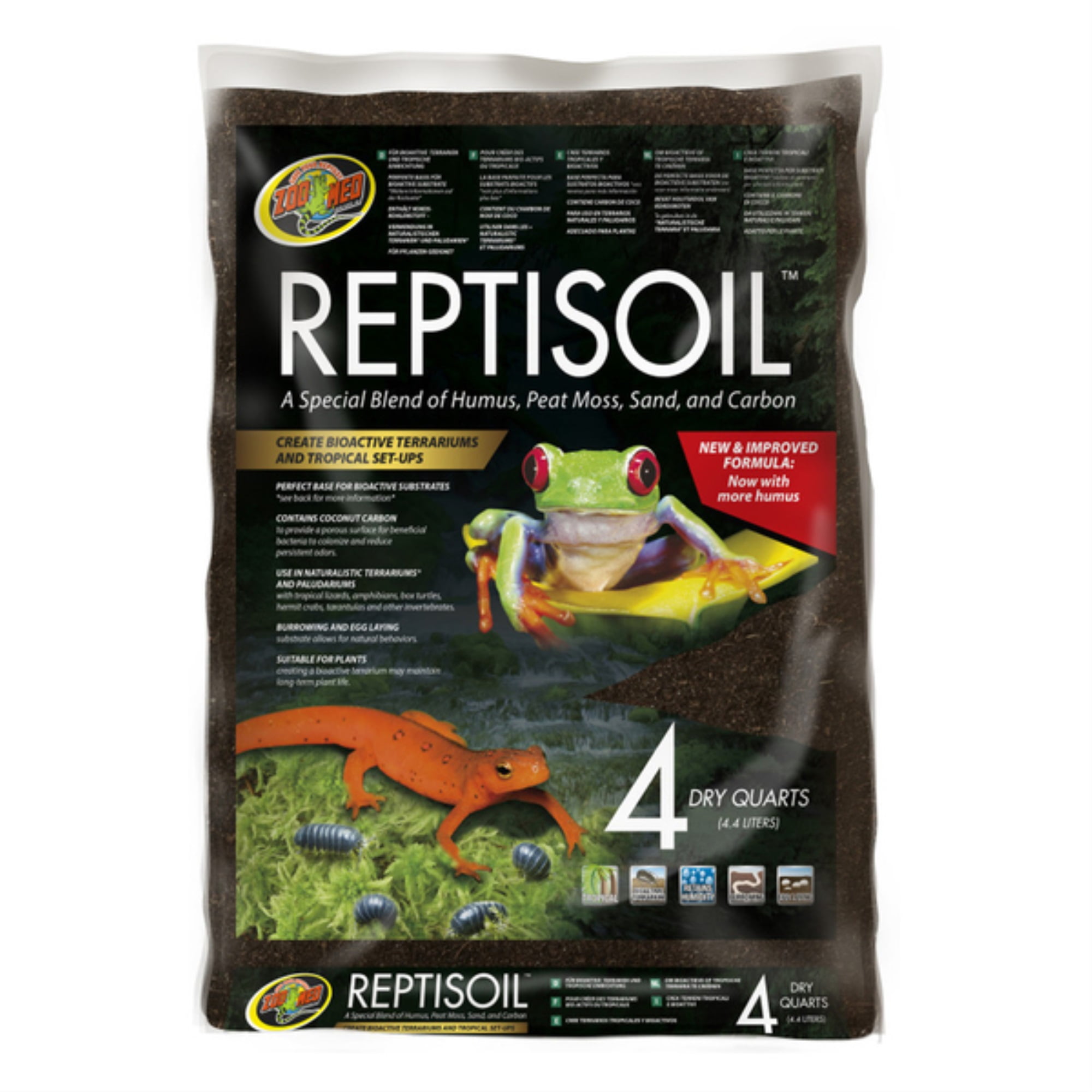Zoo Med Reptosoil Bedding Blend: Bioactive Substrate for Reptile ...