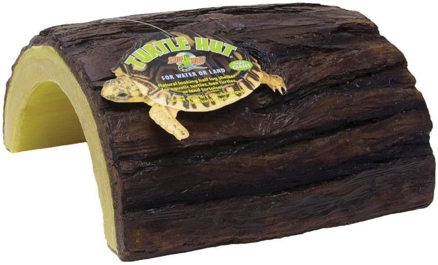 Zoo Med Turtle Hut Half Log Shelter for Water or Land - Walmart.com