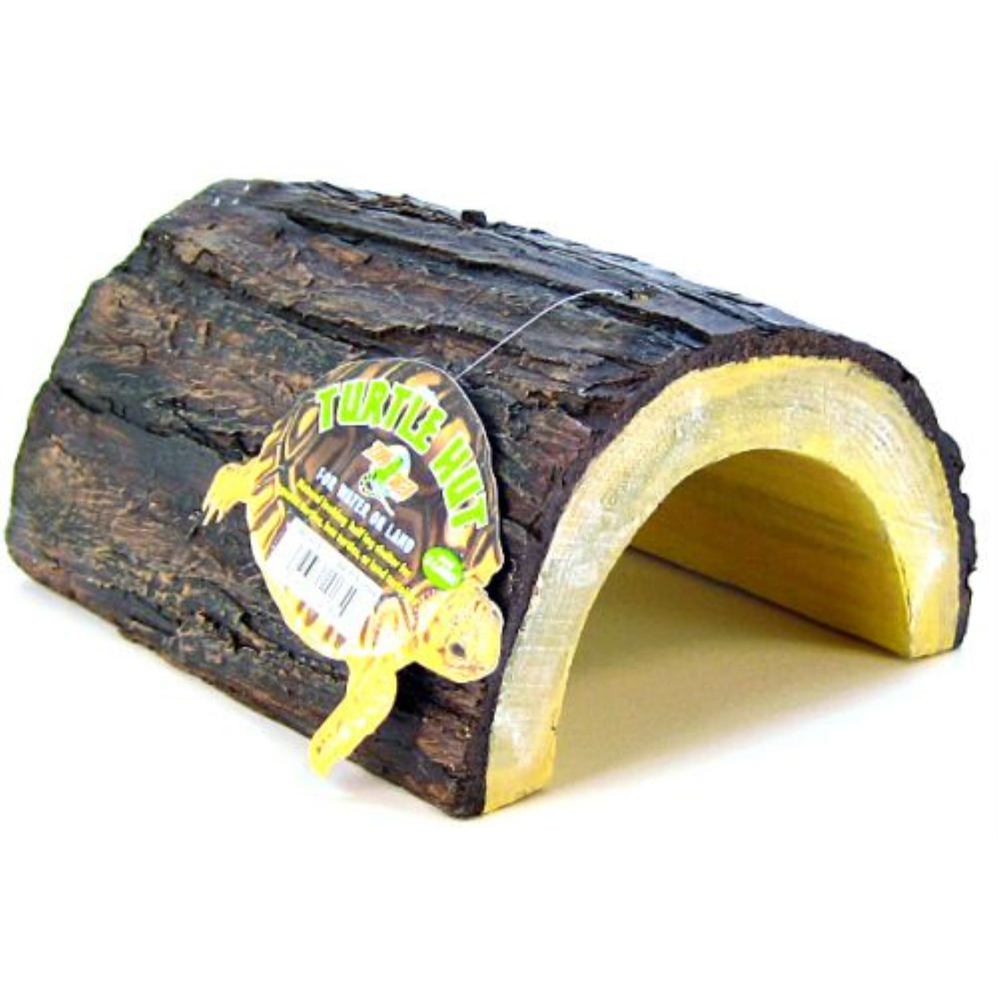 Zoo Med Turtle Hut Half Log Shelter for Water or Land - Walmart.com