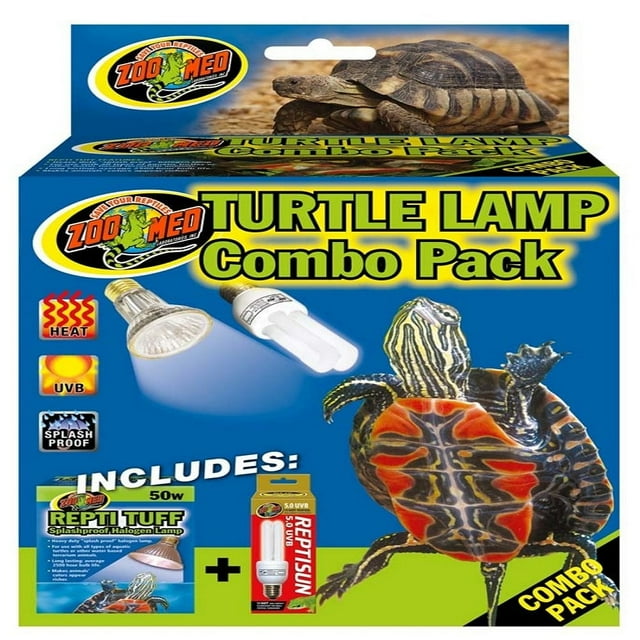 Zoo Med Aquatic Turtle Lamp Combo Pack - Reptile UVB & Heating Light ...