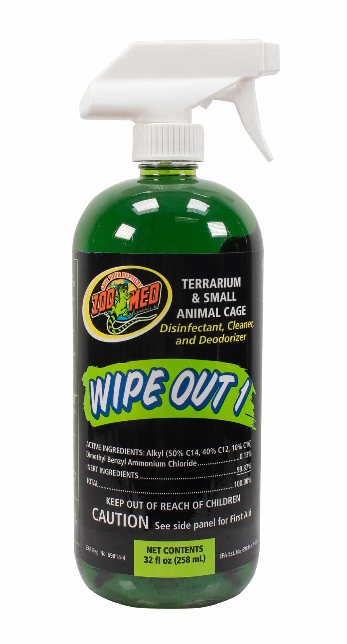 Zoo Med Wipe Out 1 Terrarium Cleaner, Disinfectant and Deodorizer ...