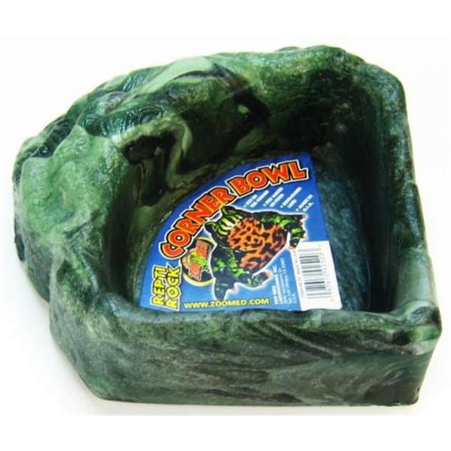Zoo Med ZM92550M Reptile Rock Corner Bowl for Reptiles - Walmart.com