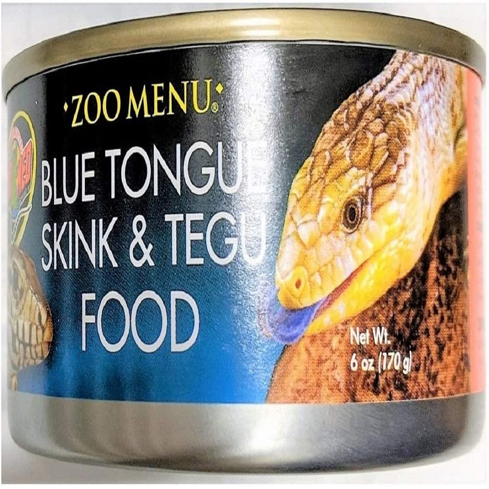 Zoo Med Blue Tongue Skink Tegu Canned Wet Food, 6 oz, Chicken, Soybeans ...