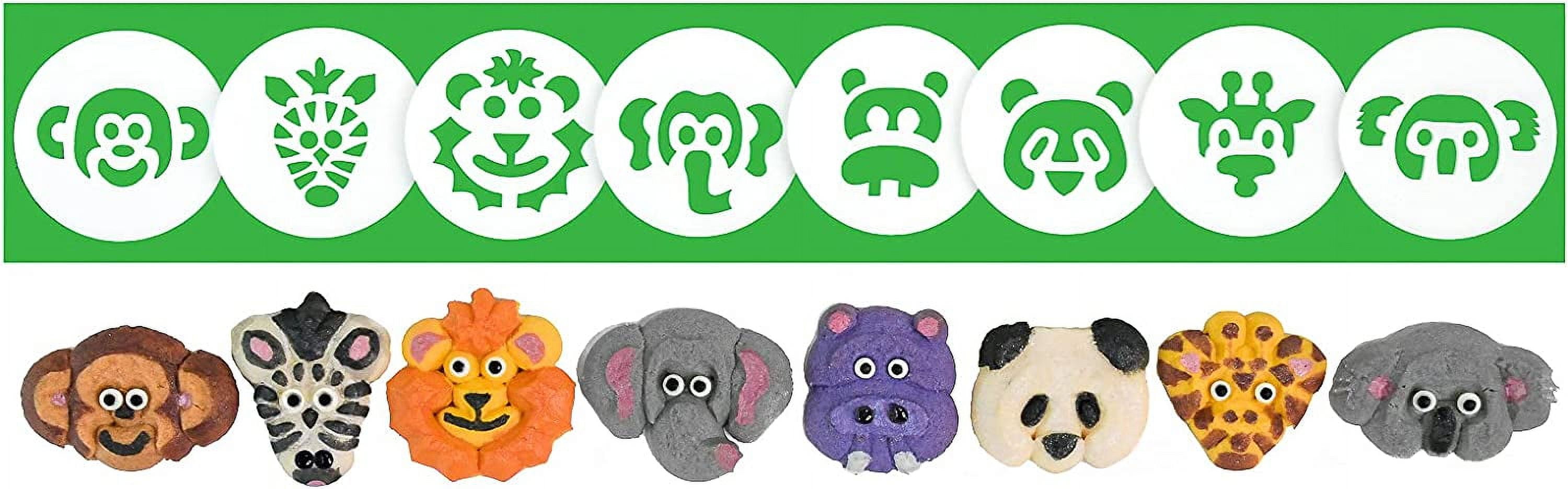 Zoo-Safari-Wild set of 8, Food safe plastic shapes with Hippo, Giraffe ...