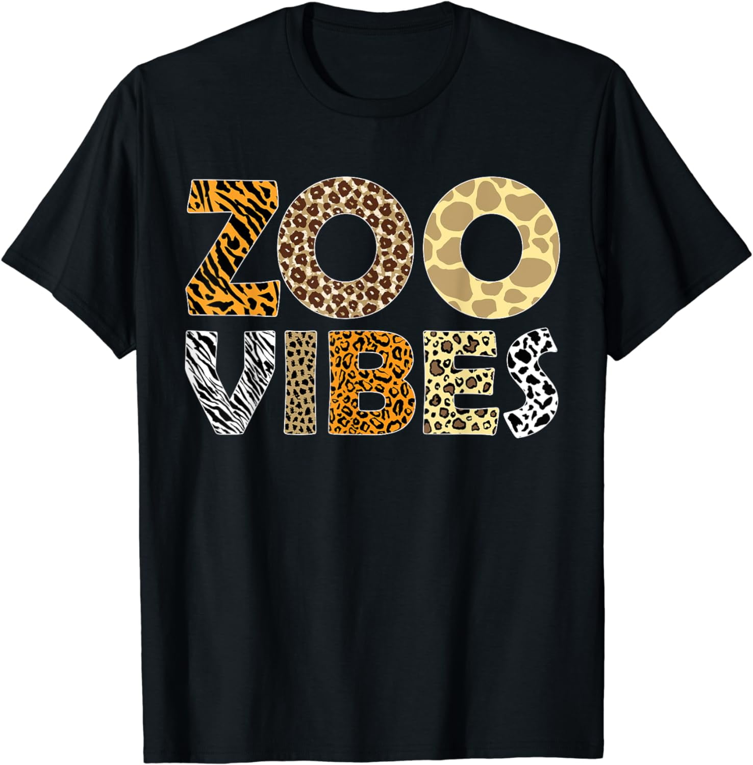 Zoo Vibes Leopard Animal Print Safari Wildlife Animal Lover T-Shirt ...