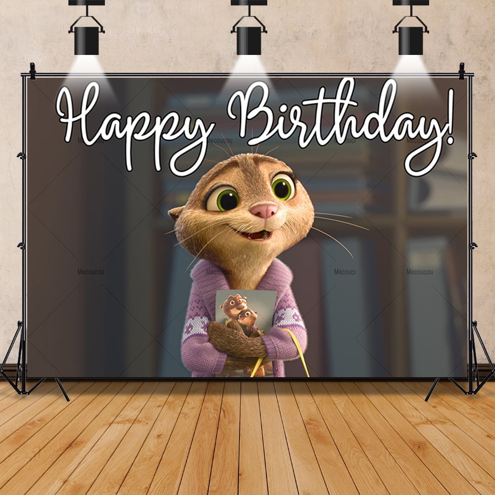 Zoo-topia Birthday Party Decorations, Zoo-topia Backdrop Happy Birthday ...