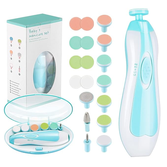 Zooawa Baby Nail Clipper 20 in 1, Electric Baby Nail Trimmer,Baby Nail ...