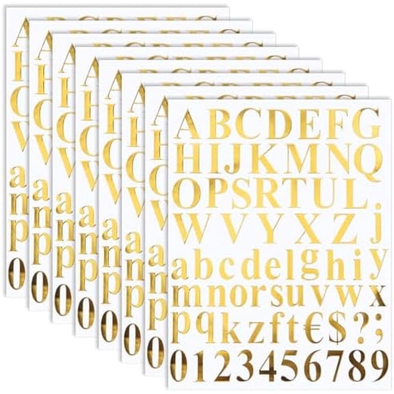 Gold Vinyl Letters