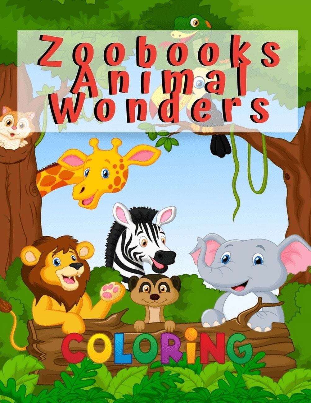 Zoobooks Animal Wonders Coloring: Kids Coloring Books Animal Coloring ...