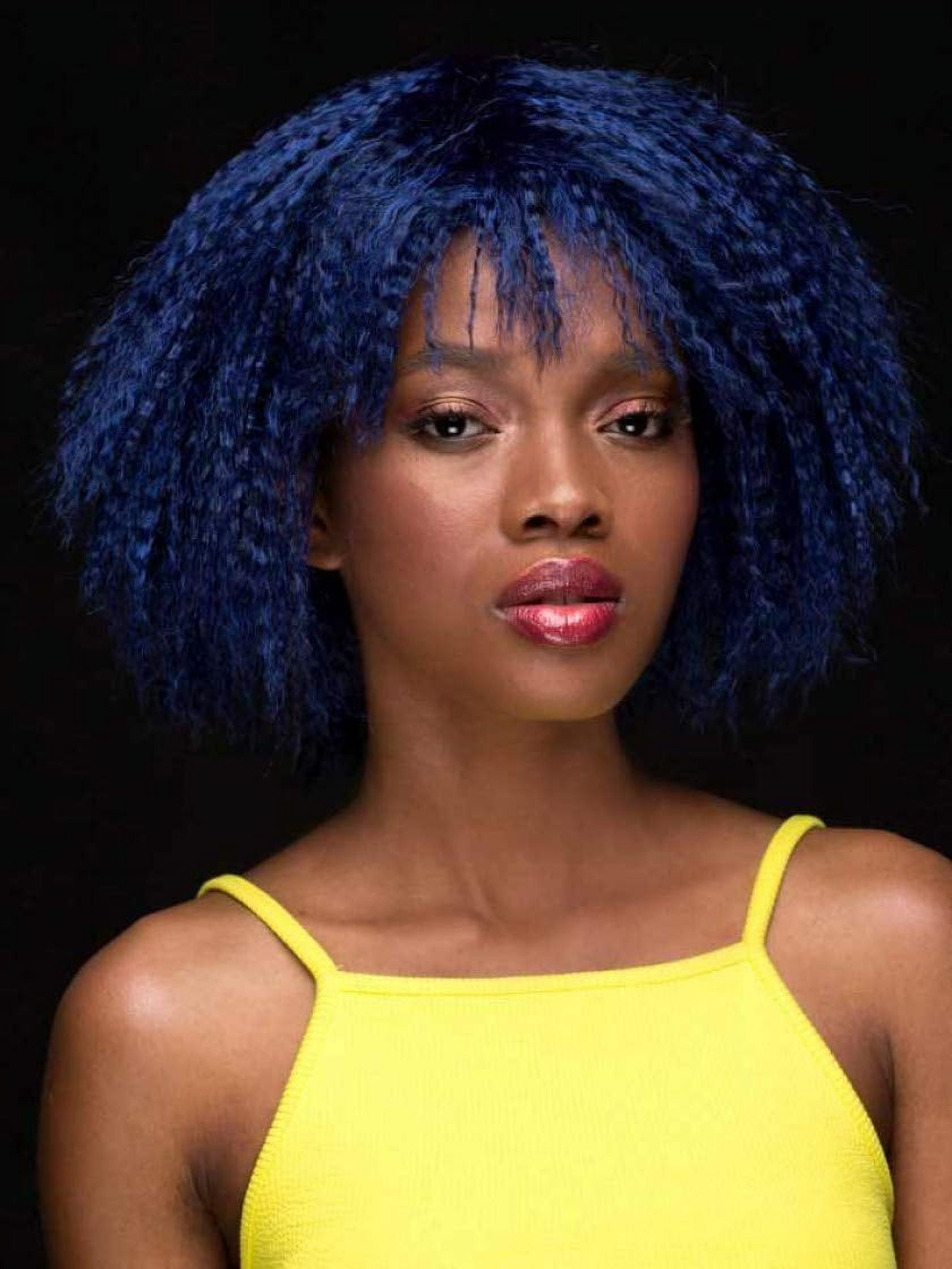 Zooey Blush Wig Color Midnight Blue - Sepia Wigs Short Shaggy Loc ...