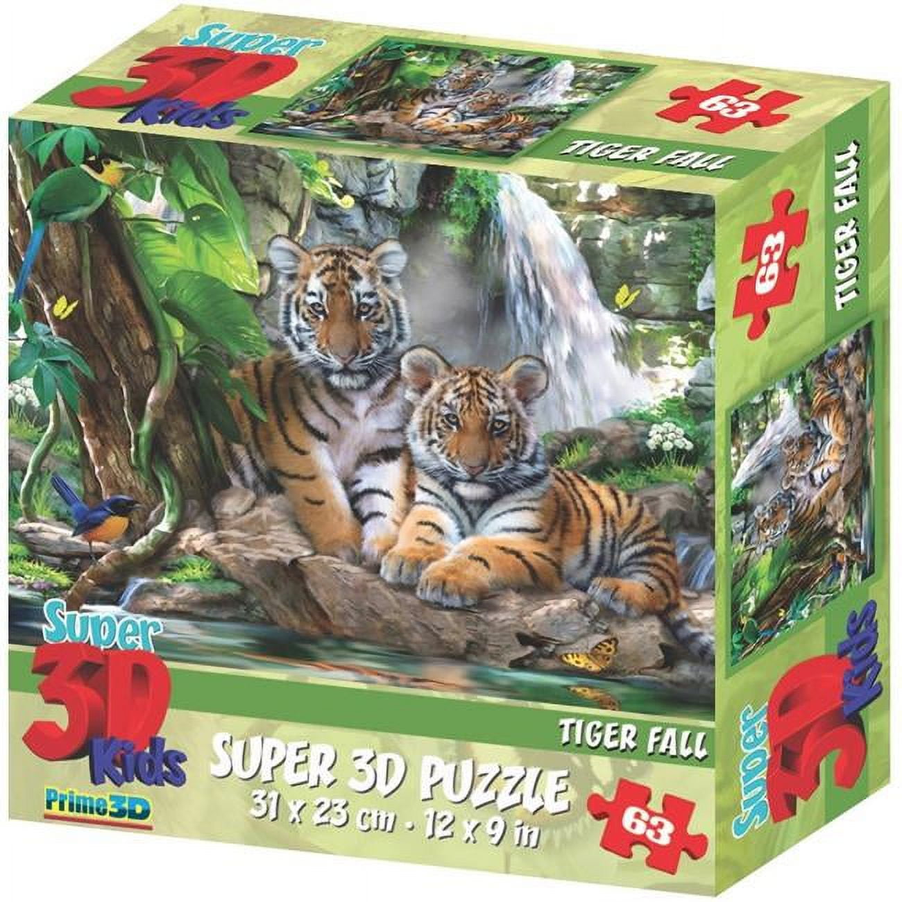 Zoofy International Z13547 Tiger 3D Jigsaw Puzzle - 100 Piece - Walmart.com