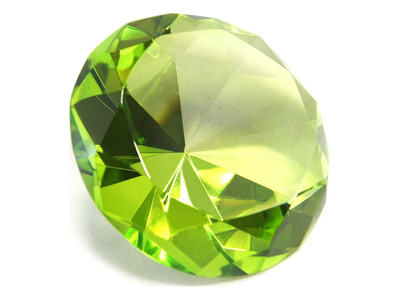 Zoogamo 4 / 100 mm Light Green Diamond Shaped Glass Crystal Paperweight ...