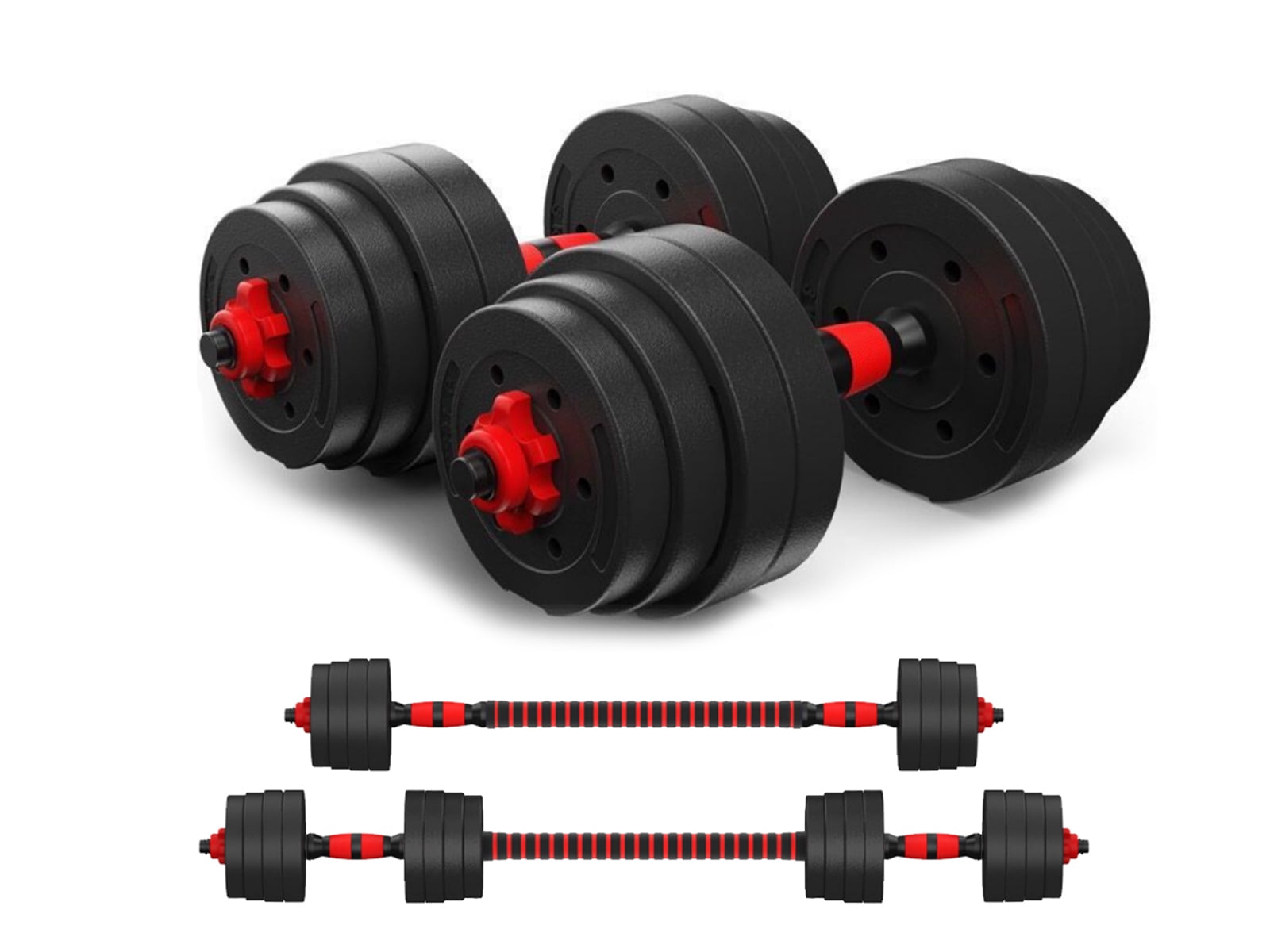 Zoogamo Adjustable Dumbbells Set Weight to 88Lbs, Free Weight with ...