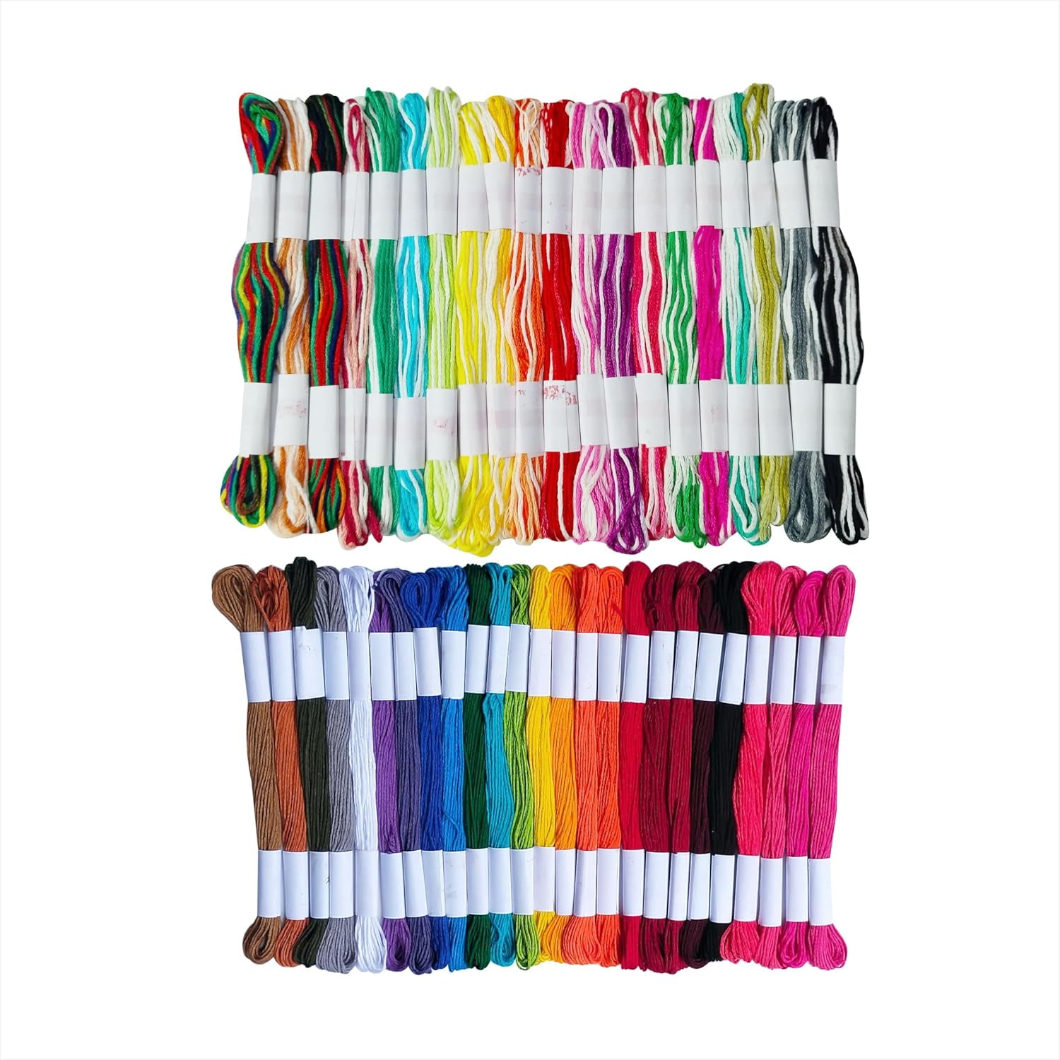 Zoohi 30 Embroidery Floss Skeins Cotton Thread for Cross Stitch75M Each ...