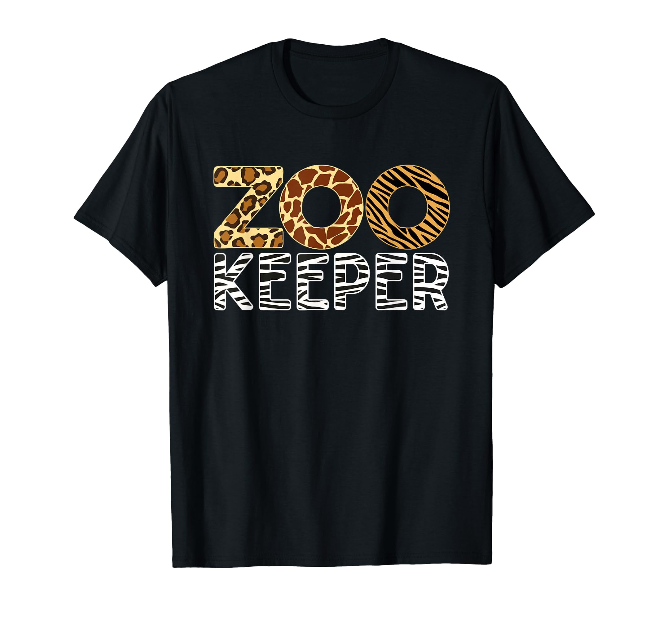 Zookeeper African Animals Zebra Wild Print Savanna Costume T-Shirt ...