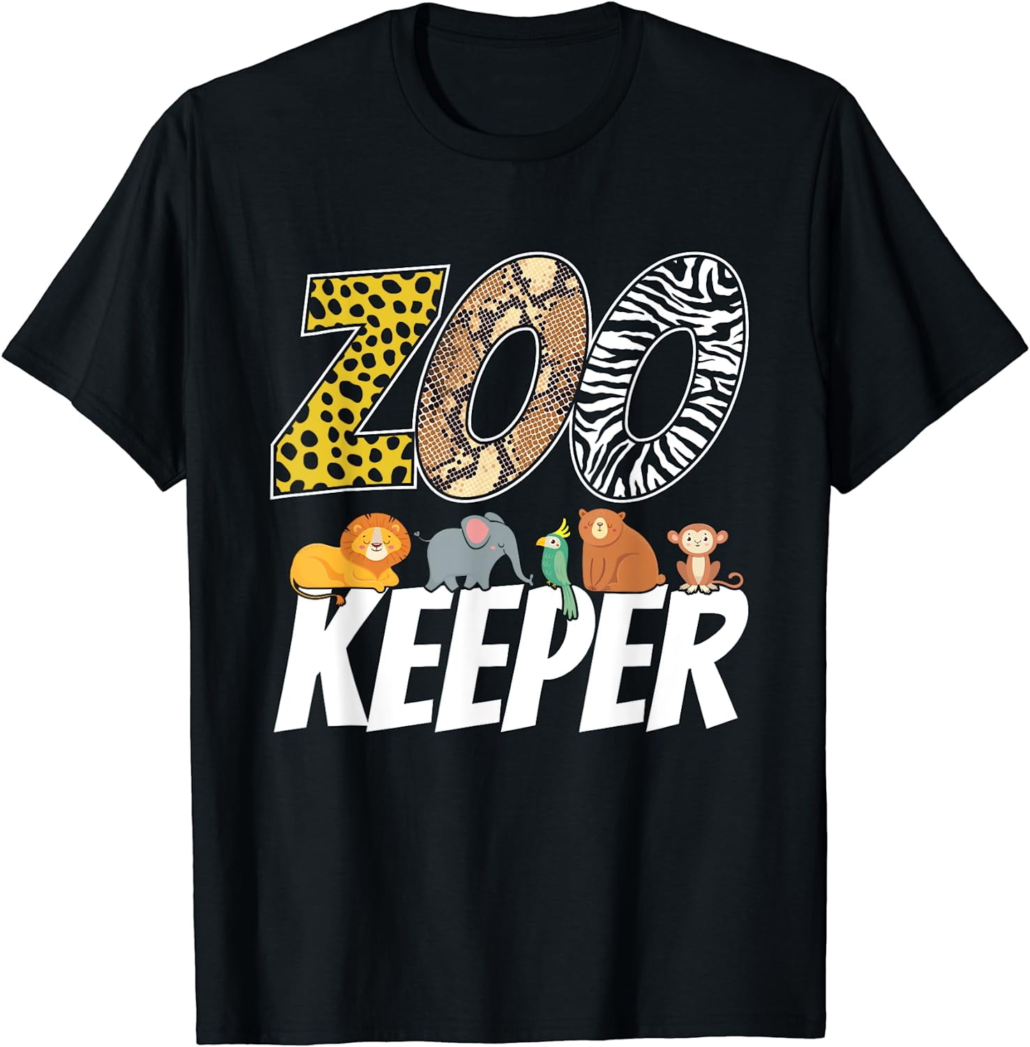 Zookeeper Costume African Savanna Zoo Keeper Animals Lover T-Shirt ...