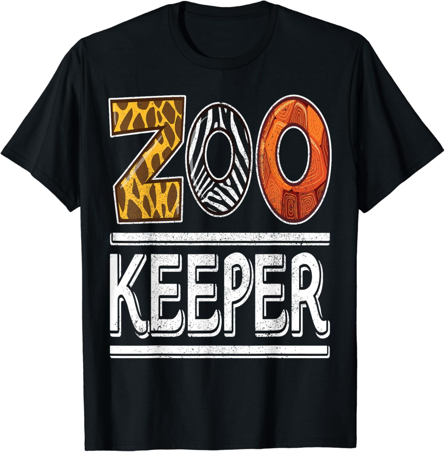 Zookeeper Safari Costume Adult Kids Animal Print Zoo Keeper T-Shirt ...