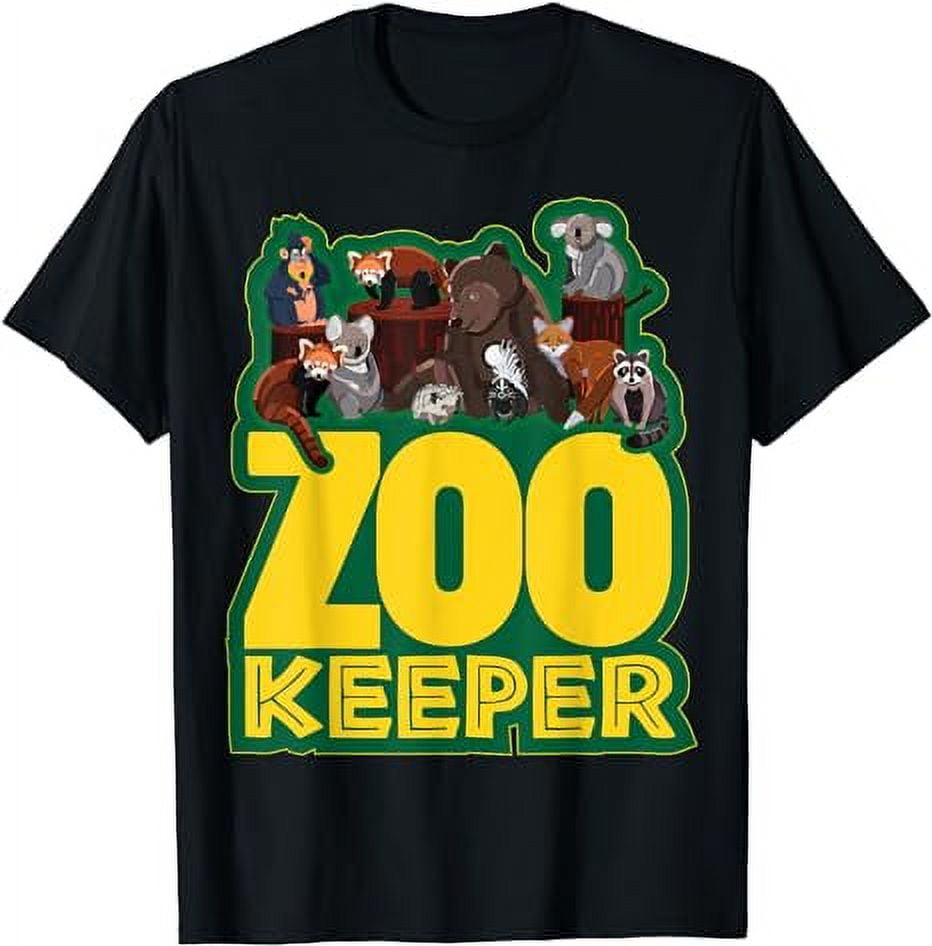 Zookeeper Wild woods jungle Tropical Forest Animals Theme T-Shirt ...