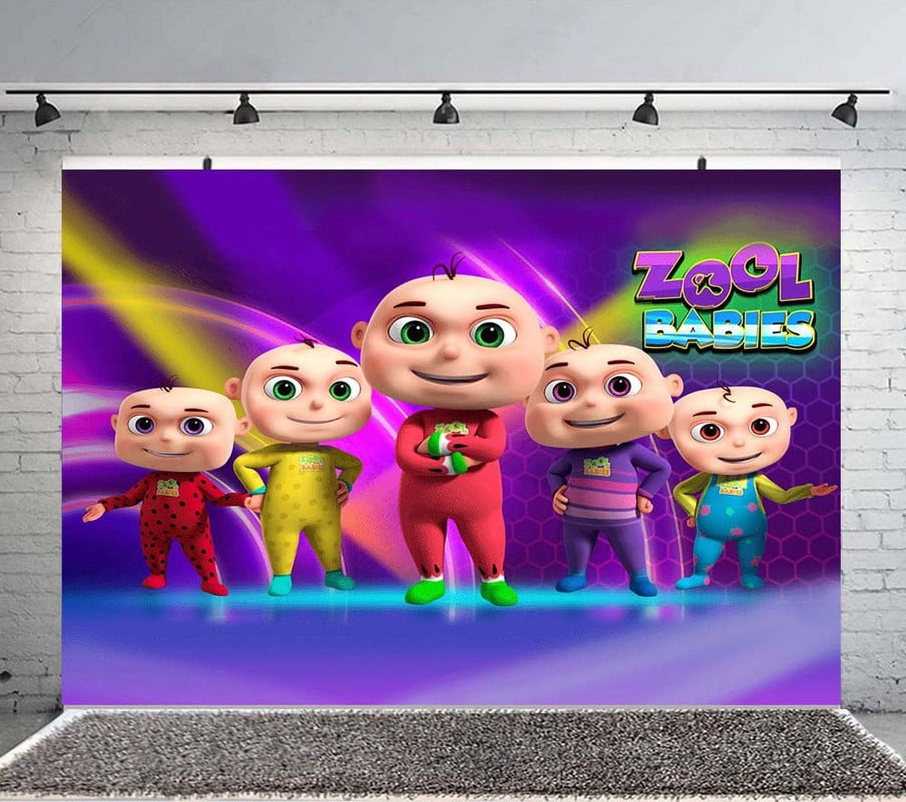 Zool Babies Backdrop Banner Party Supplies Poster Movie Theme ...