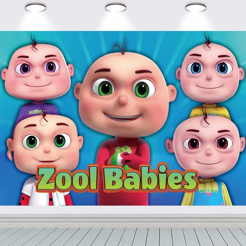 Zool Babies Kids Party Supplies Backdrop Banner Poster Birthday ...