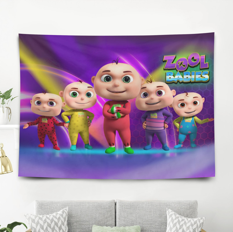 Zool Babies Tapestry Gift Wall Hanging Backdrop for Room Bedroom Girls ...