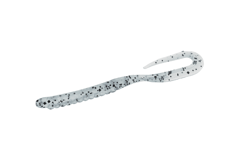 Zoom 001071 U-Tale Worm, 6" Ice Blue Black 20 pack - Walmart.com