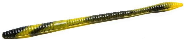 Zoom 006197-SP Trick Worm 6 1/2" 20Pk Black Yellow Swirl - Walmart.com