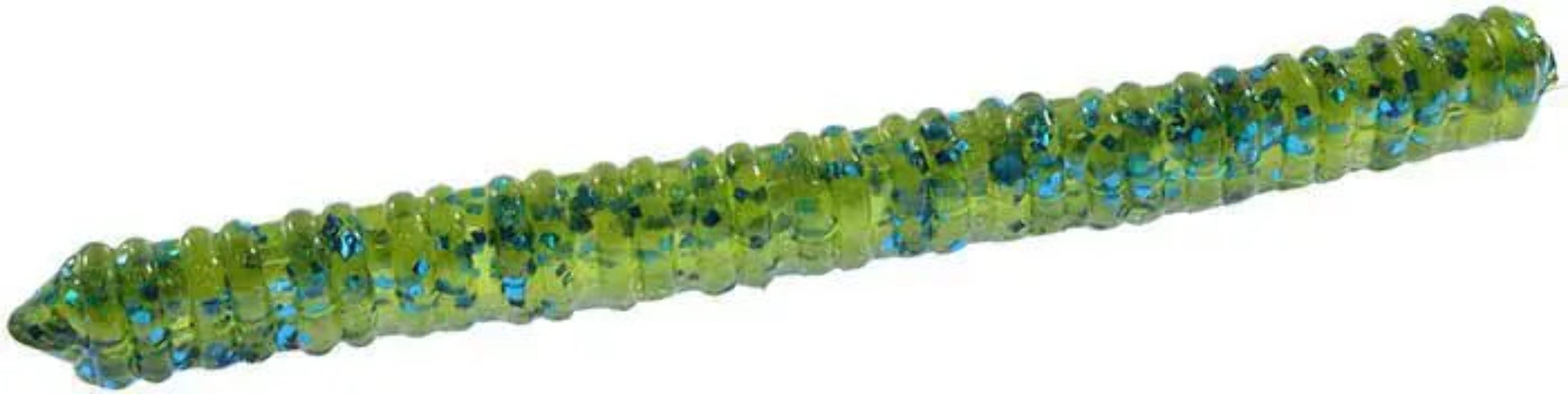 Zoom 007103-SP Centipede Finesse Worm, 4", 20Pk, Blue Watermelon ...