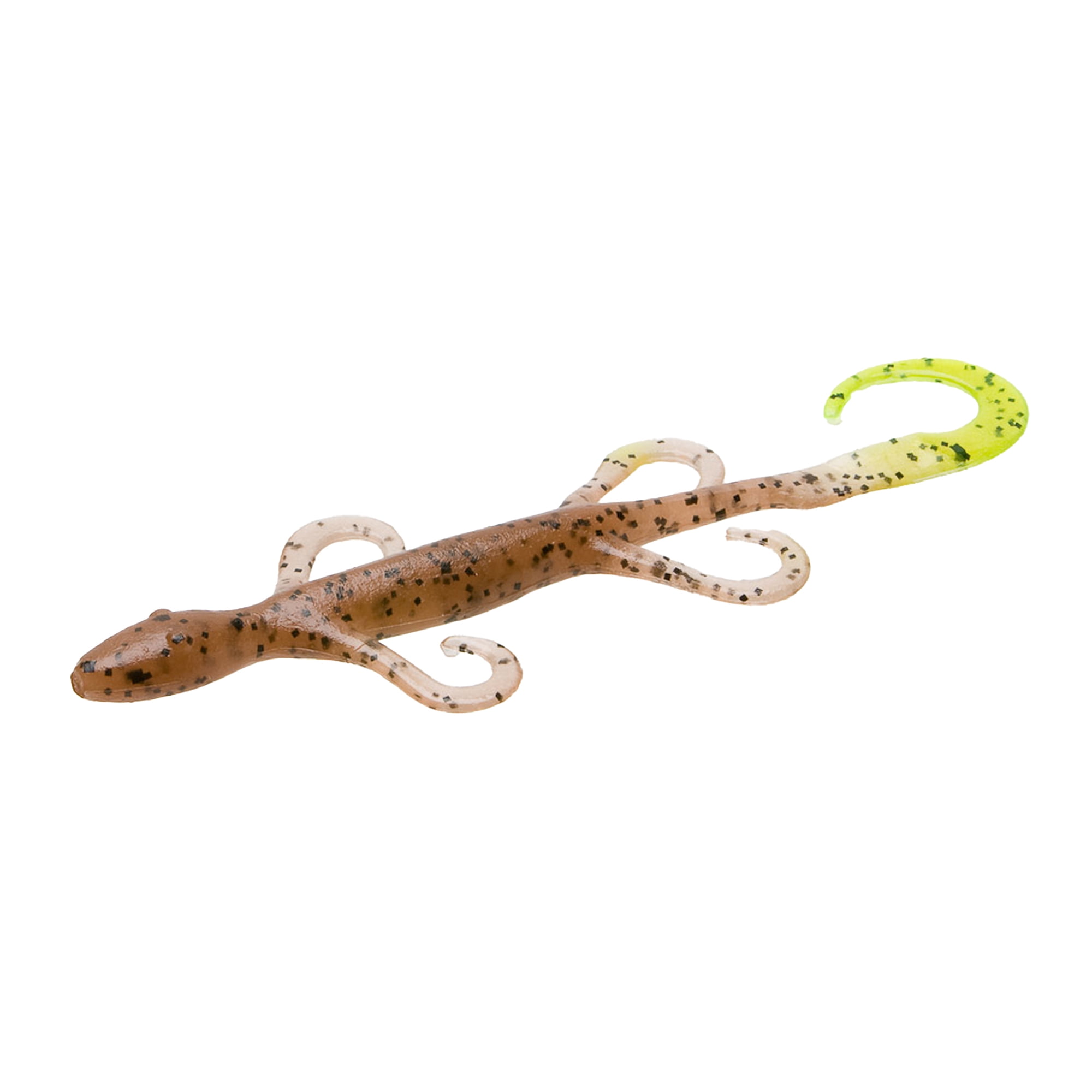 Zoom 6" Lizard Pumpkin Chartreuse Soft Plastic Creature Bait - Walmart.com