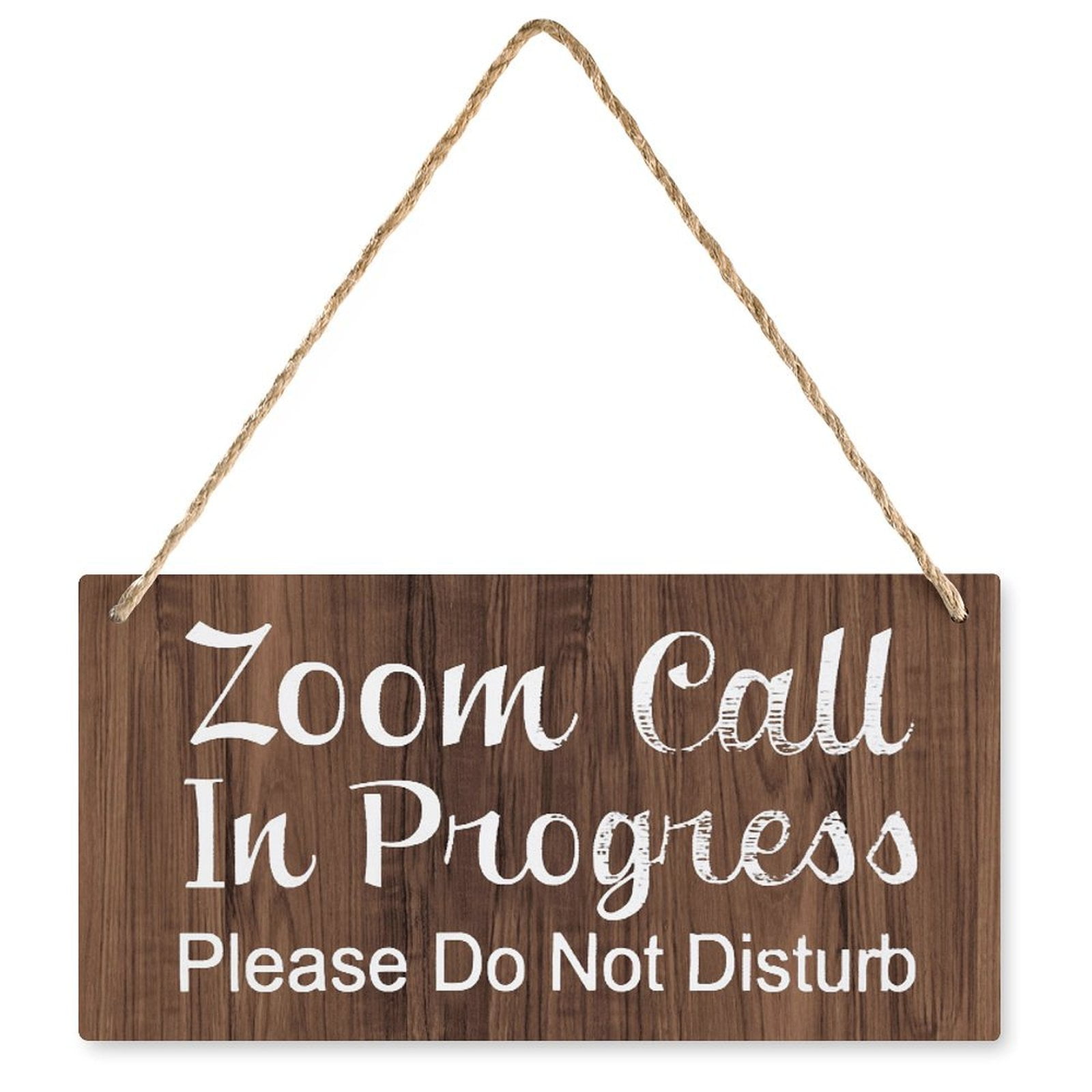 Zoom Call In Progress Please Do Not Disturb Wooden Sign - Hanging ...