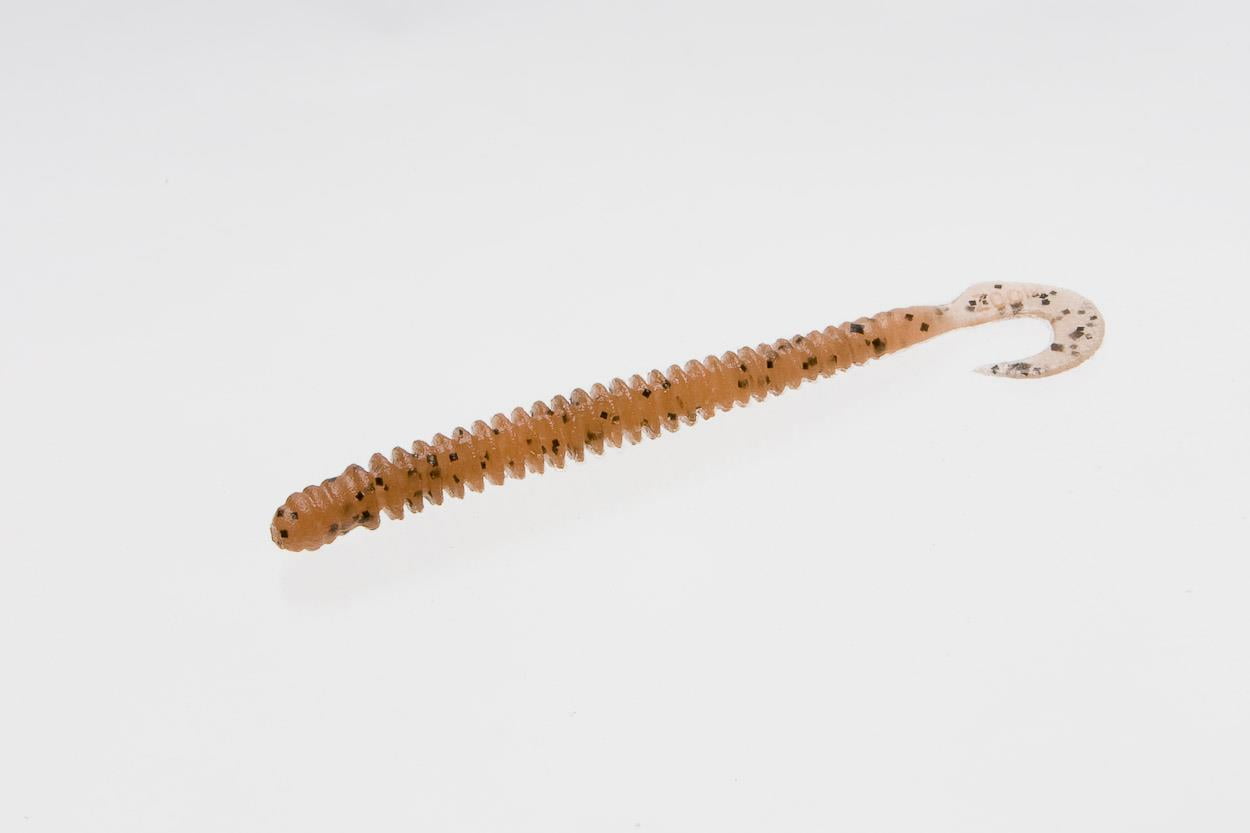 Zoom Dead Ringer Finesse Worm Pumpkin 4" Soft Plastic Worm - Walmart.com