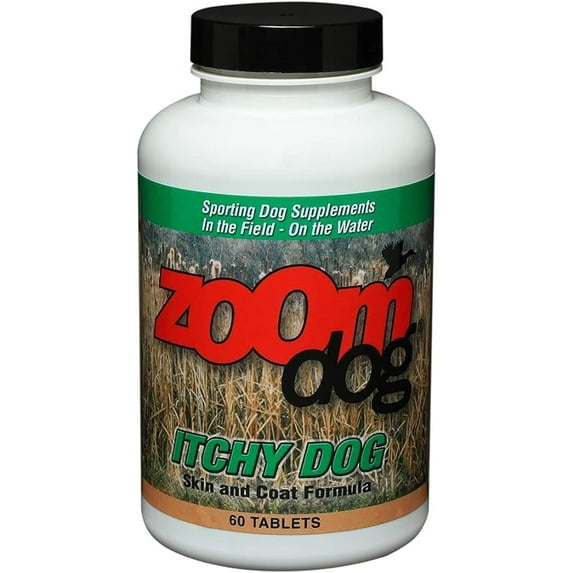 Zoom Dog Itchy Dog Skin, Coat Allergy Formula (60 Tabs) - Walmart.com