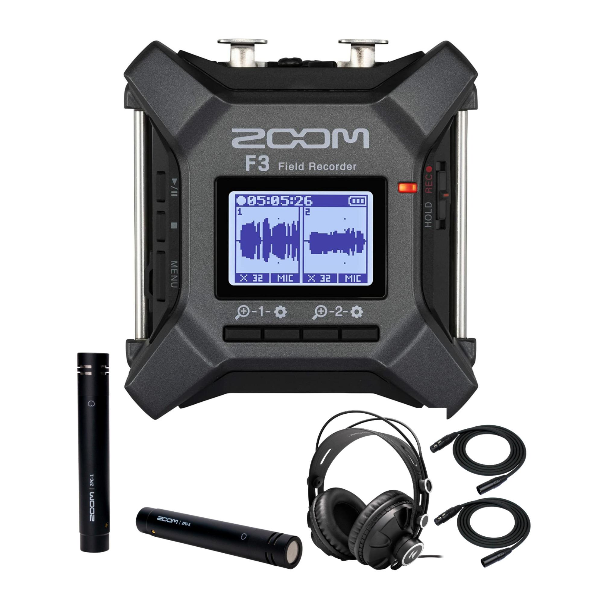 Zoom F3 MultiTrack Handheld Field Recorder with 32-Bit Float Technology ...