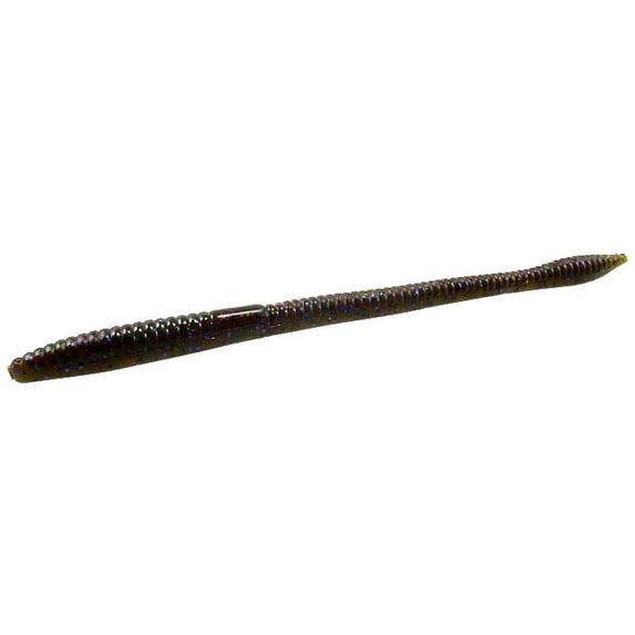 Zoom Fishing Lures 006332-SP Trick Worm 6 1/2 Inch 20Pk Green Pumpkin ...