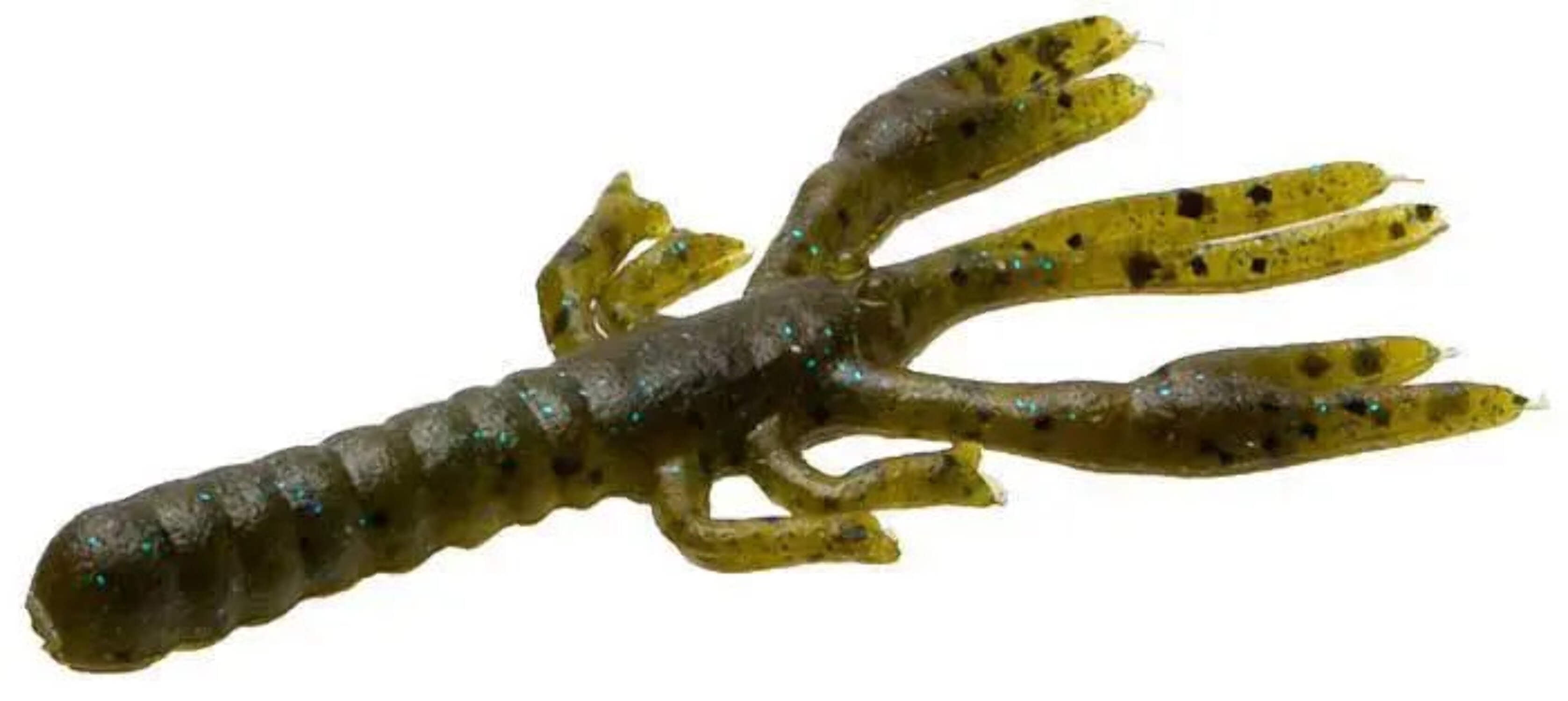 Zoom Fishing Lures 014239-SP Lil Critter Craw 3 Inch 12 Pack Green ...