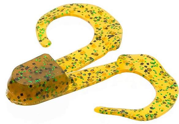 Zoom Fishing Lures 043097 Swimmin' Chunk 3 Inch 10 Per Pack Root Beer ...