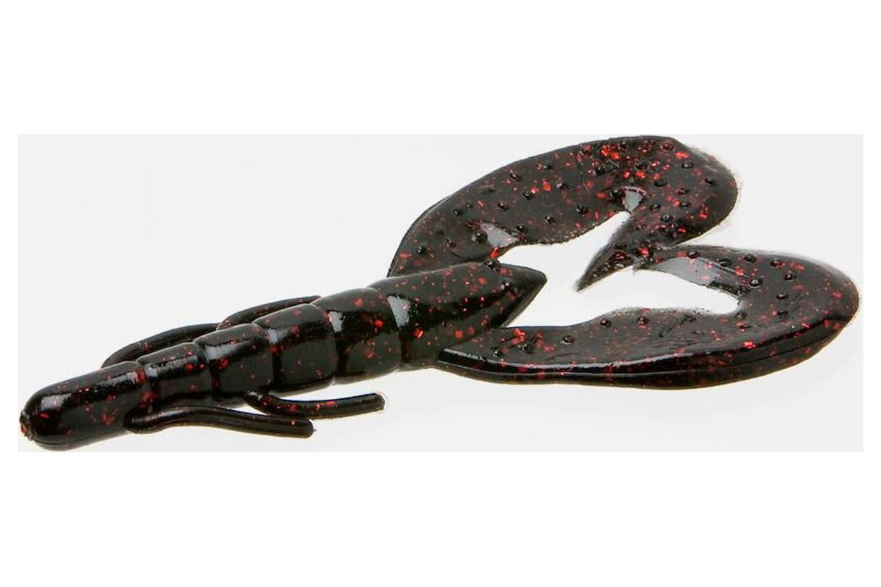 Zoom Fishing Lures 089001 Super Speed Craw 4 Inch 8 Per Pack Black And ...