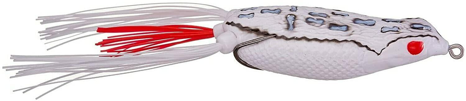 Zoom Fishing Lures 142040 Hollow Belly Jr Frog 2.5 Inch, 5/8 oz, White ...