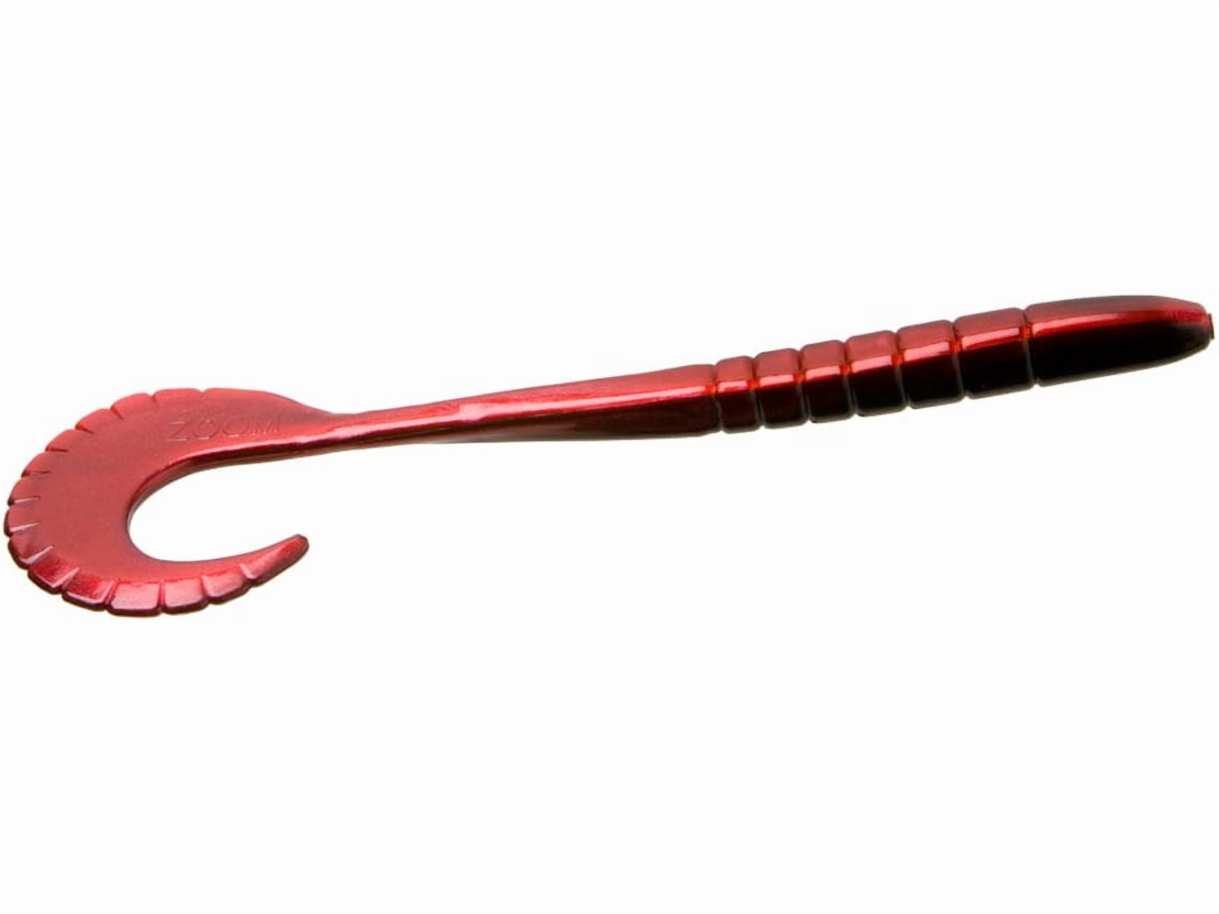 Zoom Gator Tail Worm Red Shad Soft Plastic Fishing Worm - Walmart.com