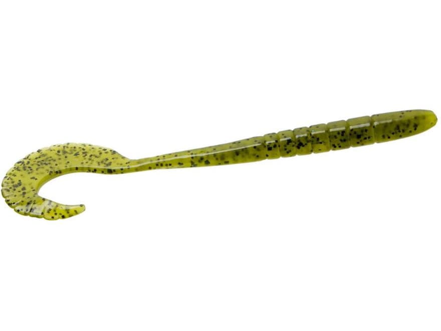 Zoom Gator Tail Worm Watermelon Seed Soft Plastic Fishing Worm ...