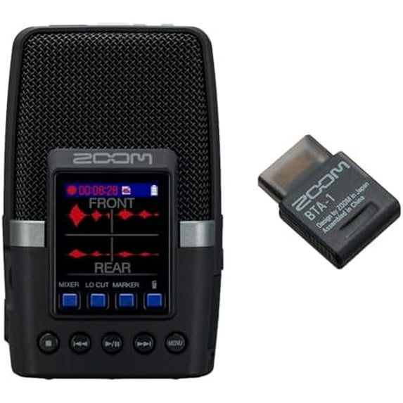 Zoom H2essential Multi-Mic Handy Recorder with Zoom BTA-1 Bluetooth ...