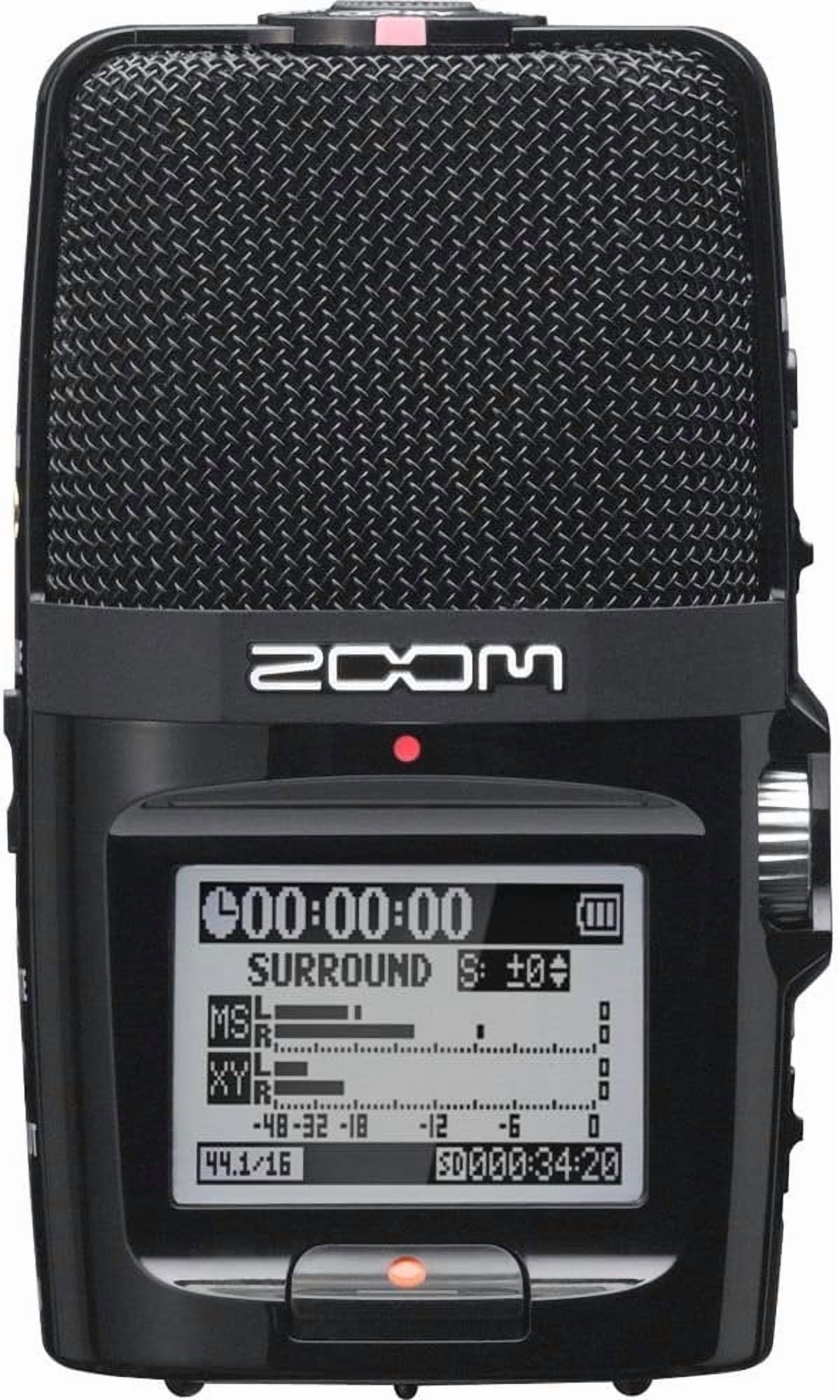 Zoom H2n Stereo/Surround-Sound Portable Recorder, 5 Built-In ...