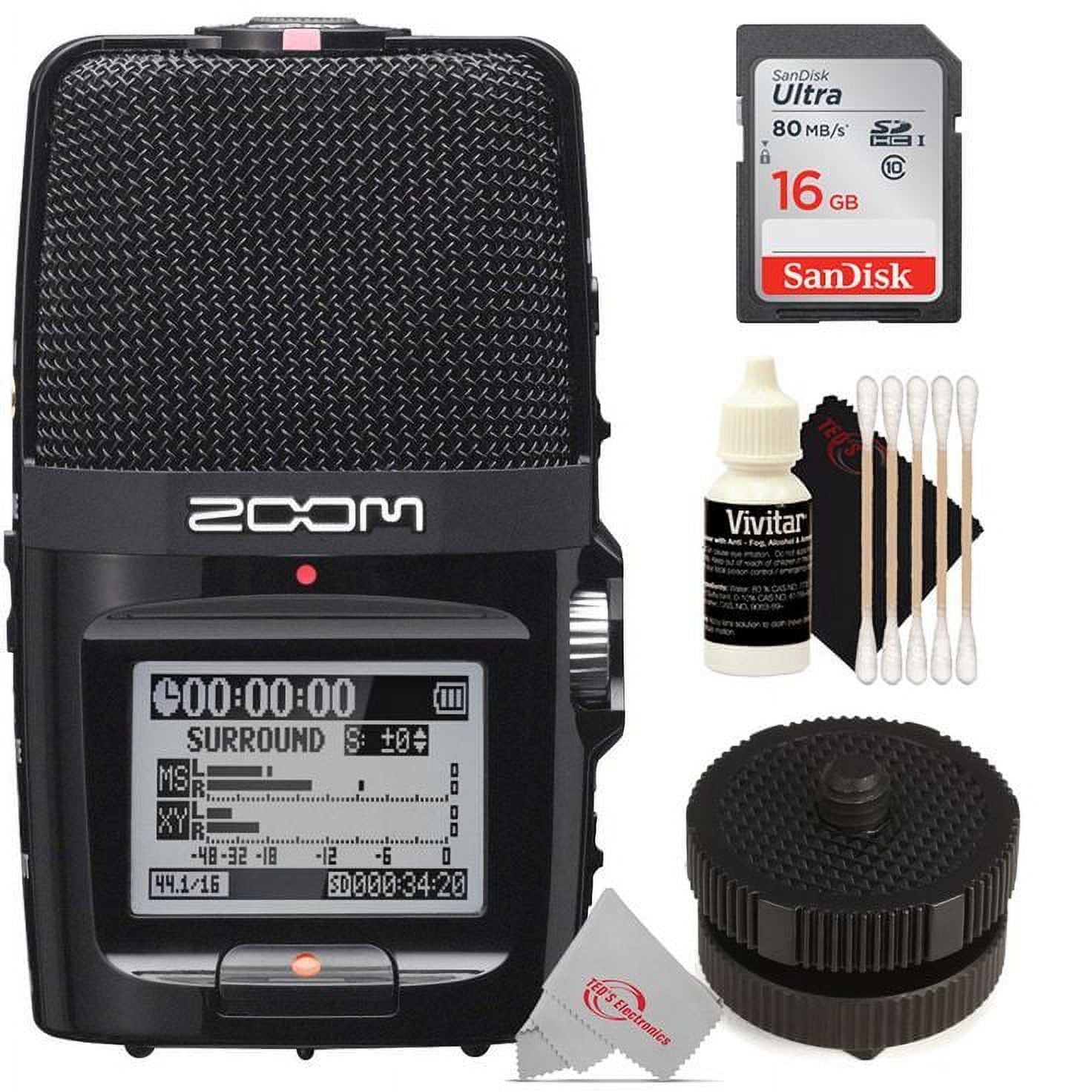 Zoom H2n ext 2-Input / 4 Track Handy Digital Audio Stereo Recorder with ...
