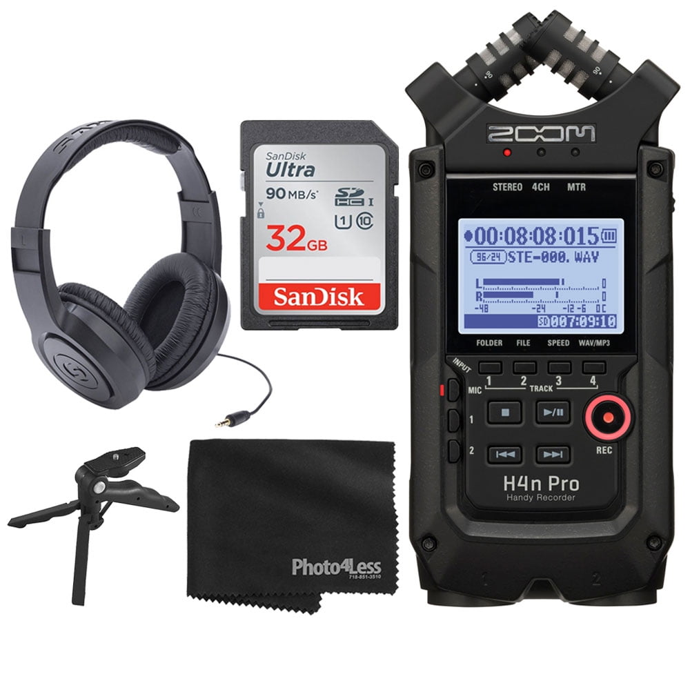 Zoom H4n Pro 4-Input / 4-Track Portable Handy Recorder with Onboard X/Y ...