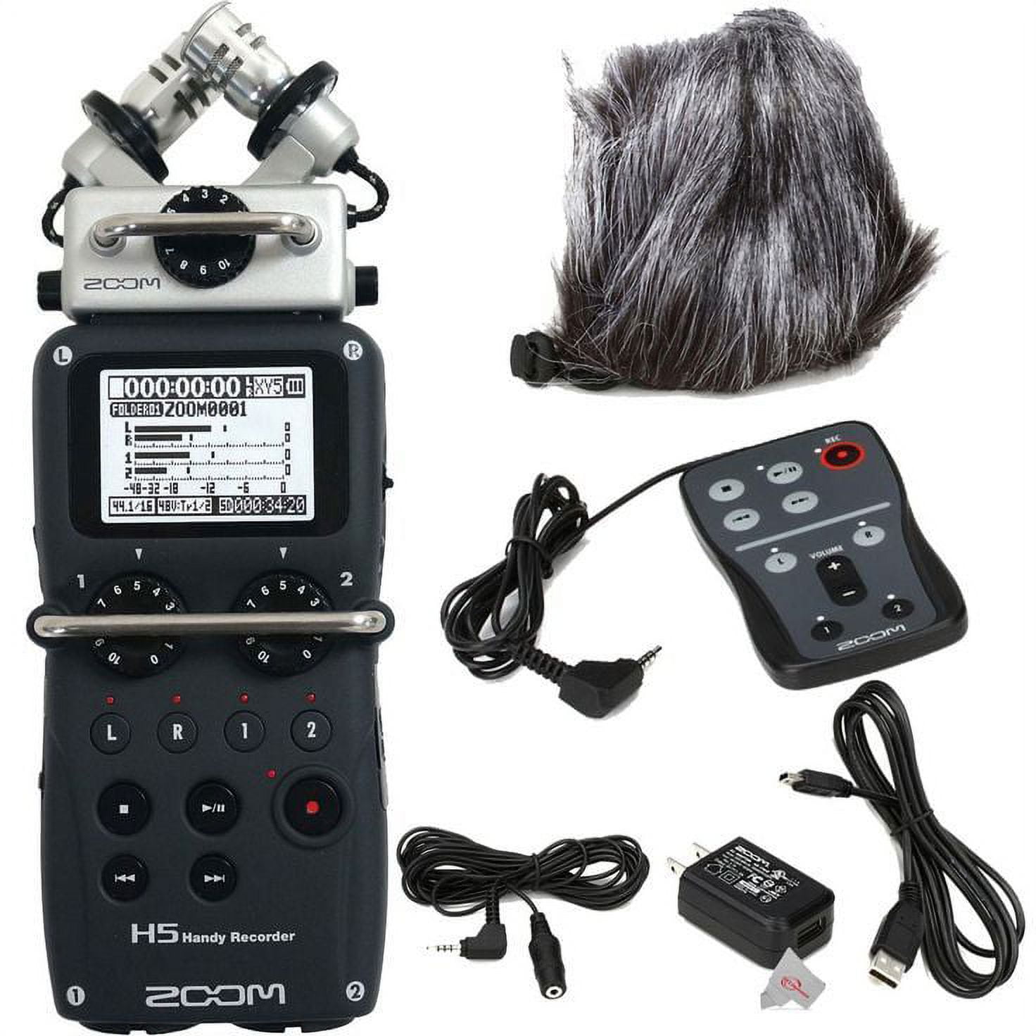 Zoom H5 4-Input / 4-Track Portable Handy Digital Recorder + ZOOM H5 ...