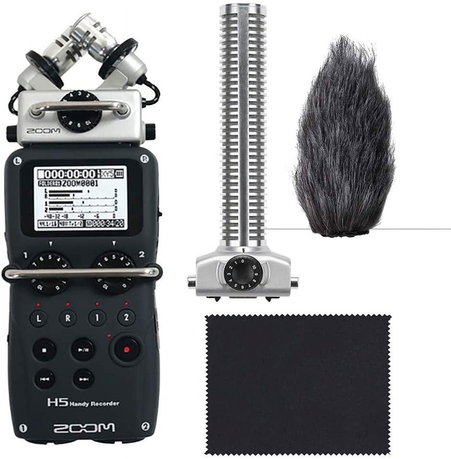 Zoom H5 Handy Recorder 4-Track Portable Recorder,SGH-6 Shotgun Mic ...