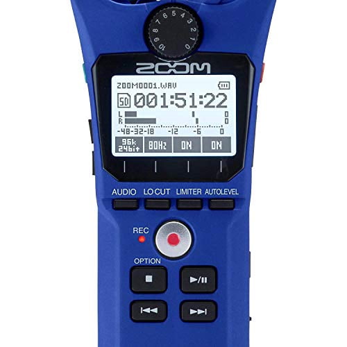 Zoom Handy Recorder, Blue (H1n) - Walmart.com