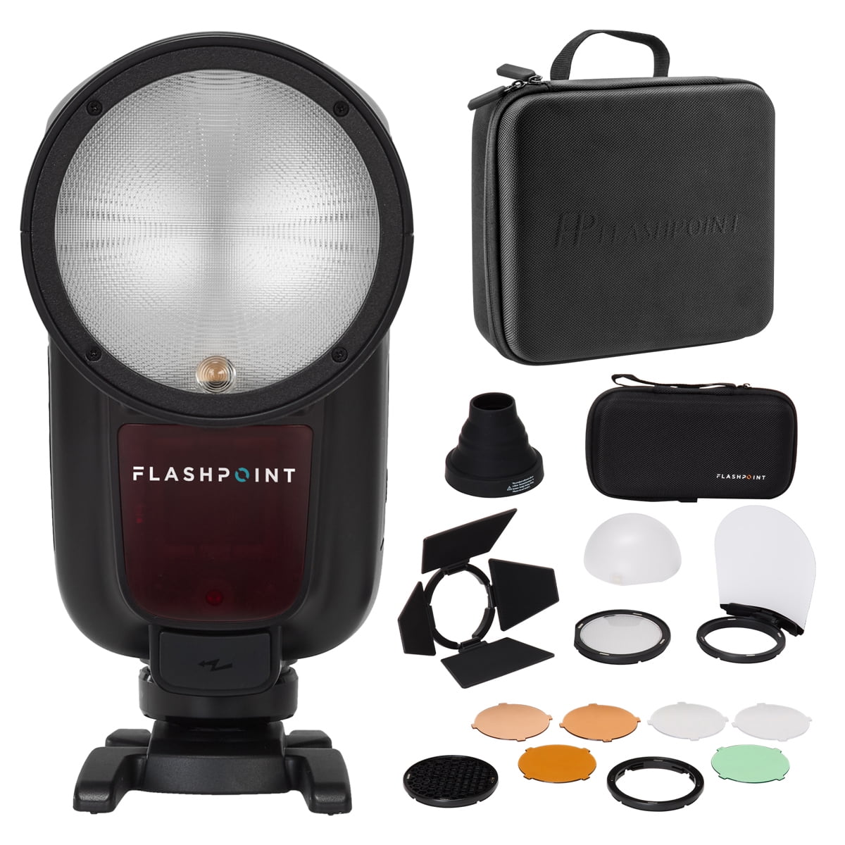 Flashpoint Zoom Li-on X R2 TTL On-Camera Round Flash Speedlight Kit For ...