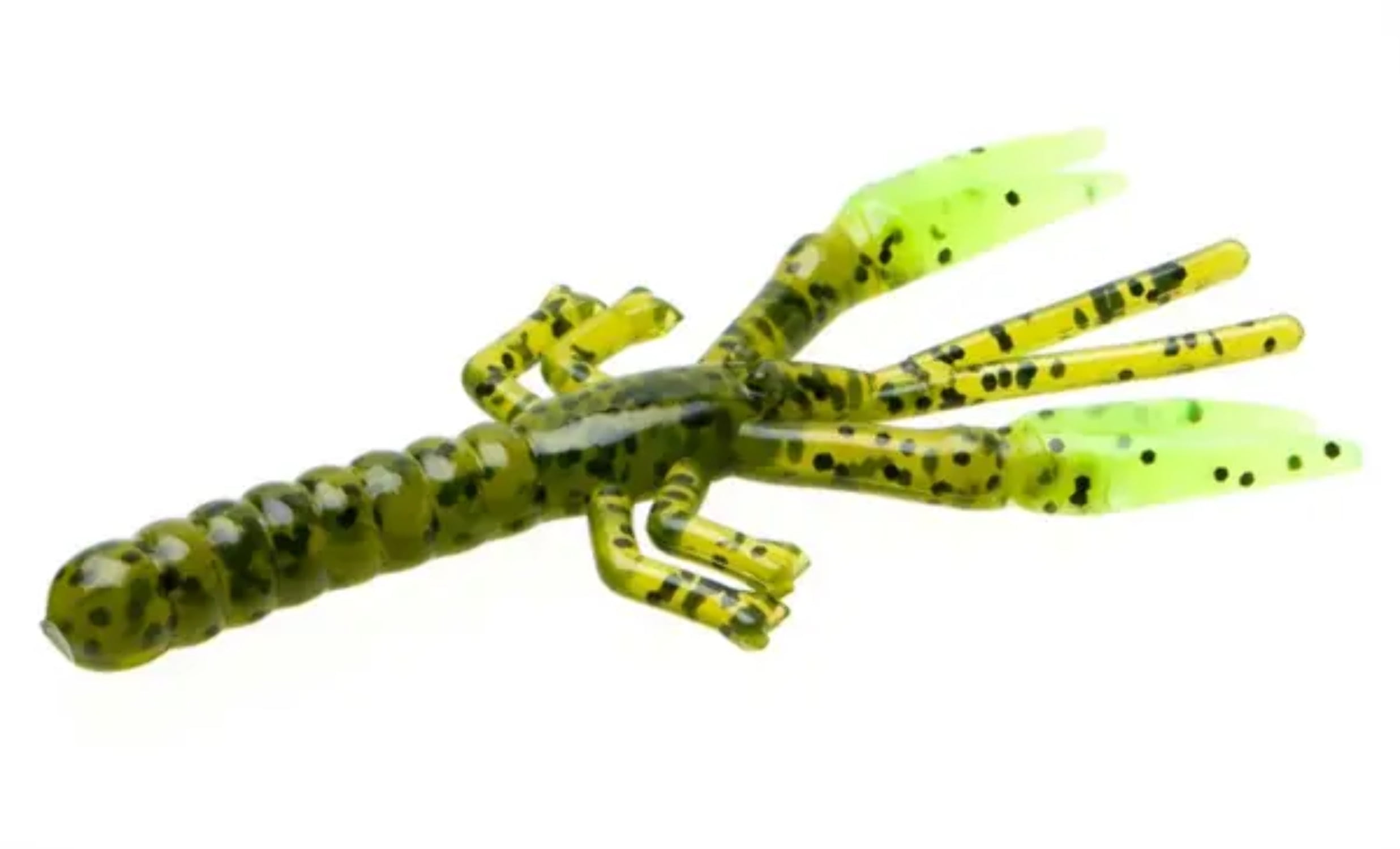 Zoom Lil Critter Craw Watermelon Chartreuse Claw Soft Plastic Crawfish ...
